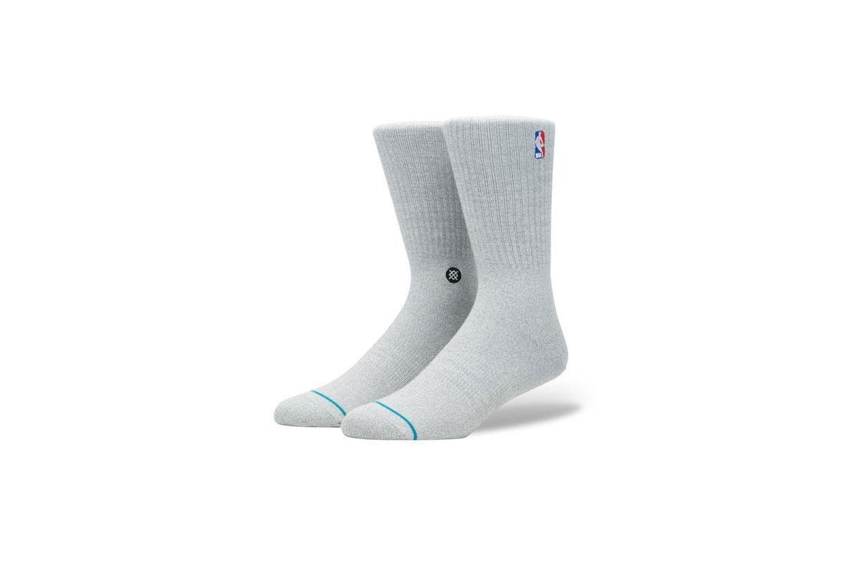 Stance NBA Logoman Crew "Heather Grey" | M526D17LOG-GREY | AFEW STORE
