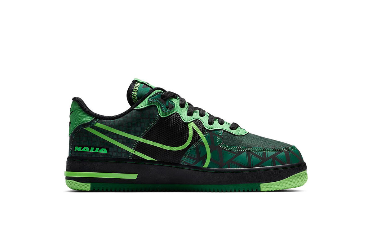Nike AIR FORCE 1 REACT "NAIJA" | CW3918-001 | AFEW STORE