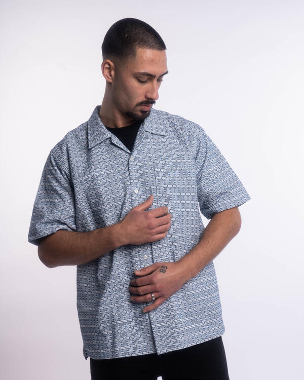 Universal Works CAMP SHIRT | 28653-WHBL | AFEW STORE