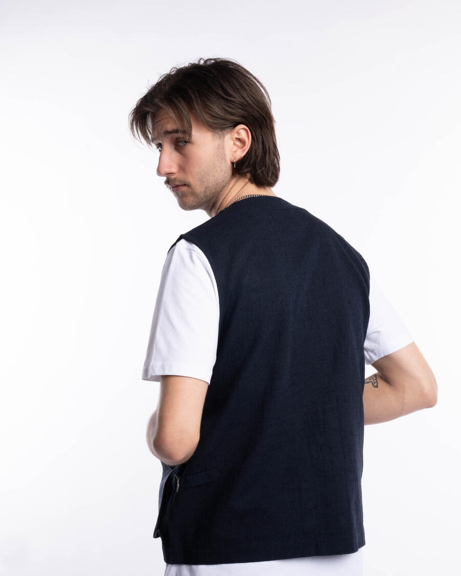 Universal Works PHOTOGRAPHERS GILET | 28158-NVGY | AFEW STORE