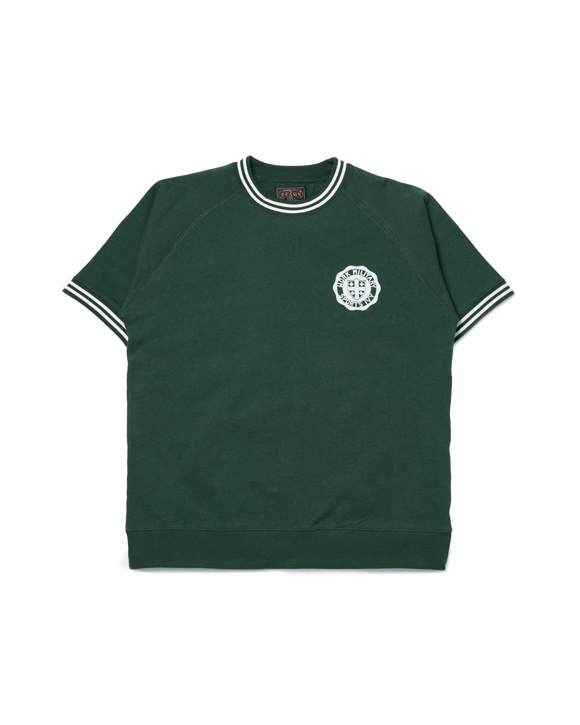 Beams+ Short Sleeve Sweat Rib Line Print | 3803000704869 | AFEW STORE