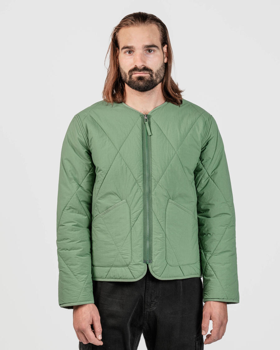 Universal Works REVERSIBLE MILITARY LINER JACKET | 29120-GRN | AFEW STORE
