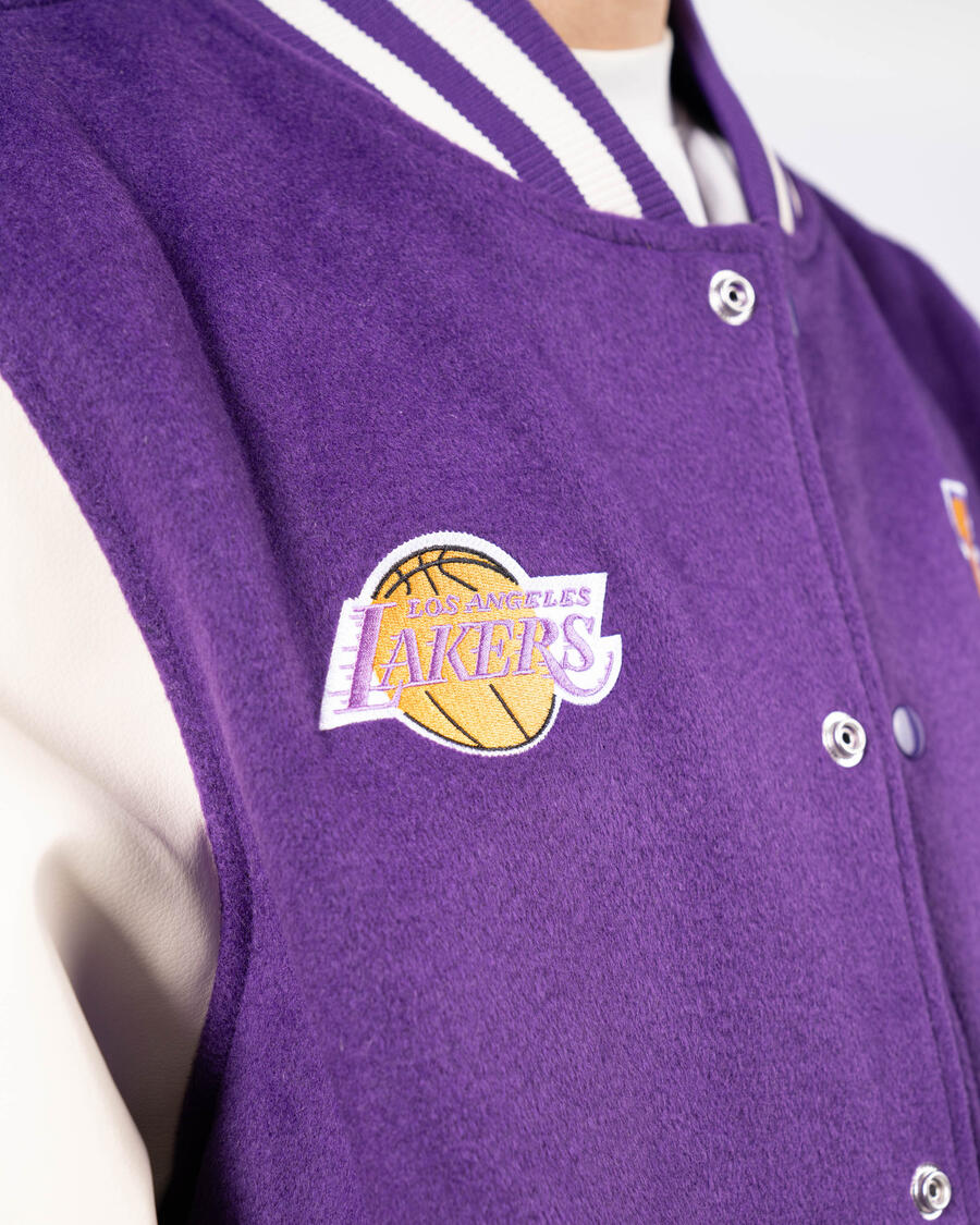 Mitchell & Ness NBA VARSITY JACKET - LA LAKERS | OJBF6240-LALYYPPPPURP ...
