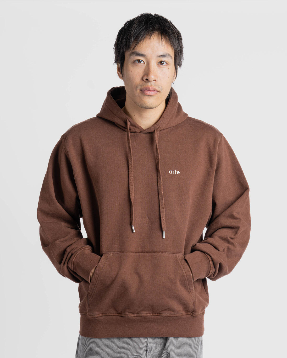 Arte Antwerp Multiple Flowers Hoodie | AW24-134H-BRN | AFEW STORE