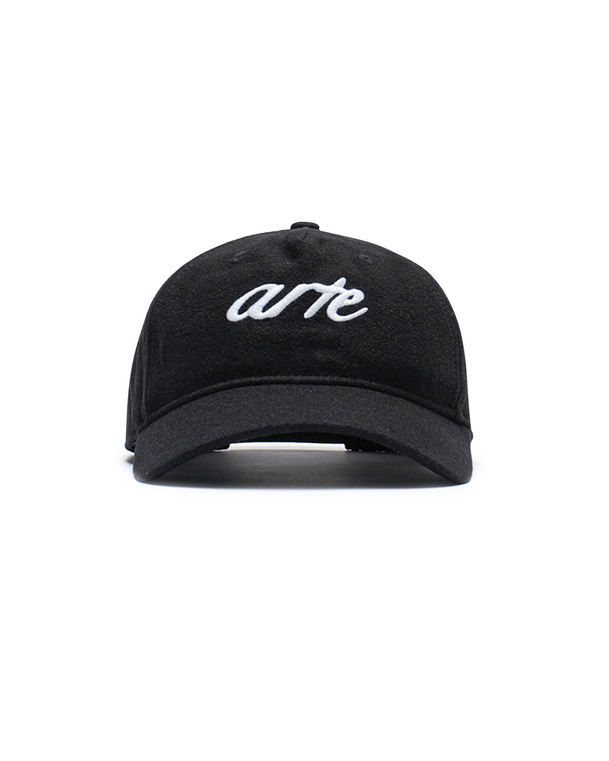 Arte Antwerp Front Arte Embroidered Wool Cap | AW24-224AC.1-BLK | AFEW ...
