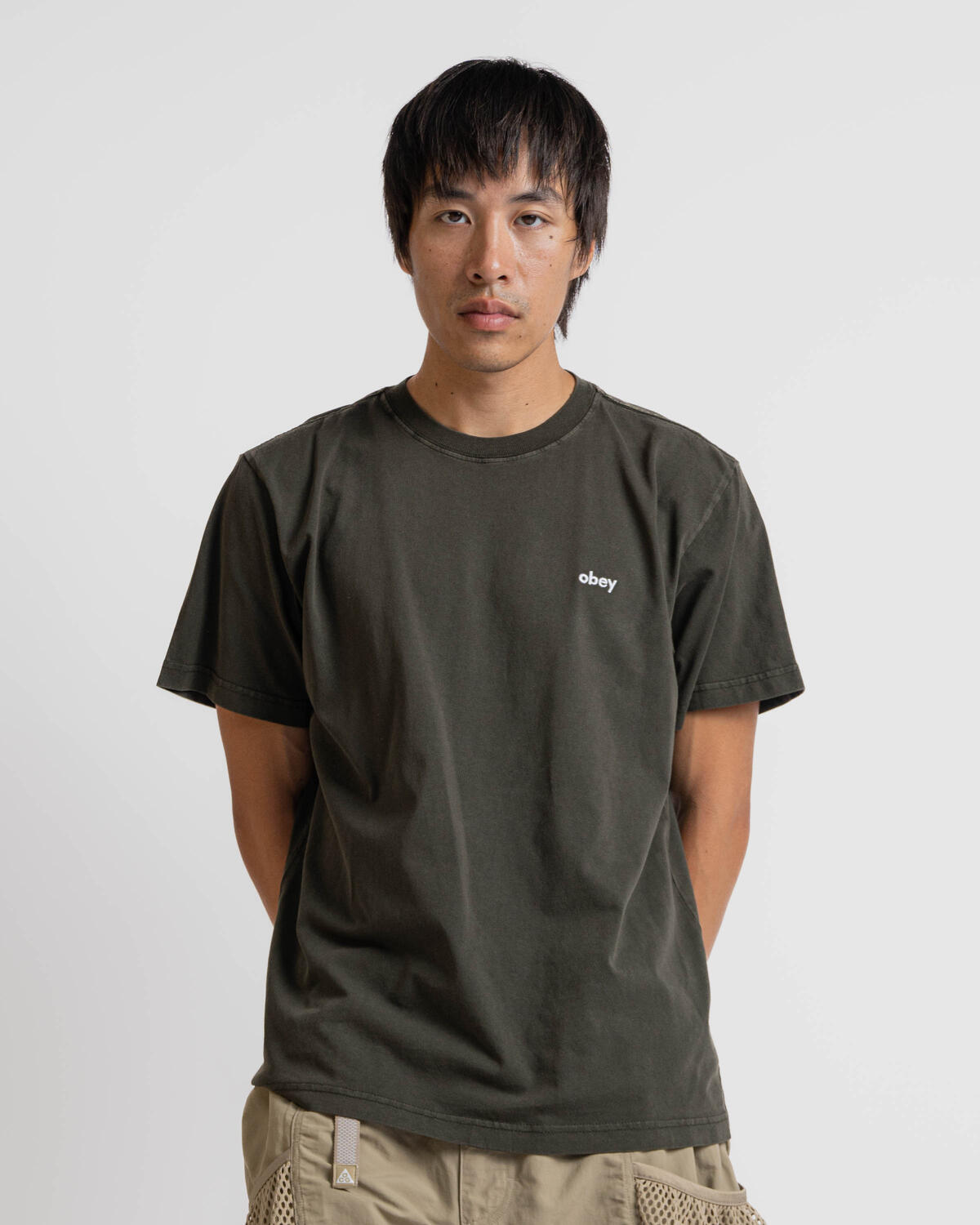 Obey Lowercase pigment tee ss | 131080353-RSI | AFEW STORE