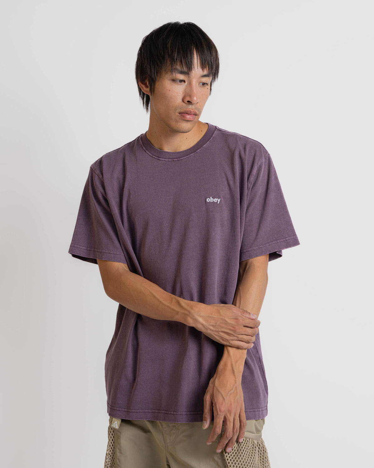 Obey Lowercase pigment tee ss | 131080353-PLP | AFEW STORE