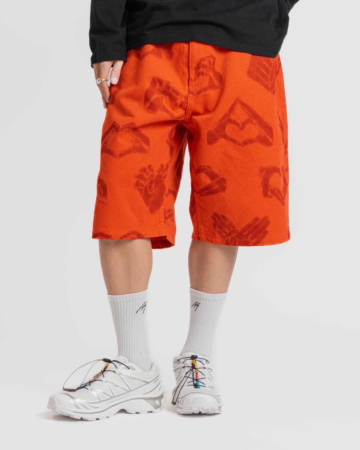 Arte Antwerp Hand heart shorts | SS25-010S | AFEW STORE