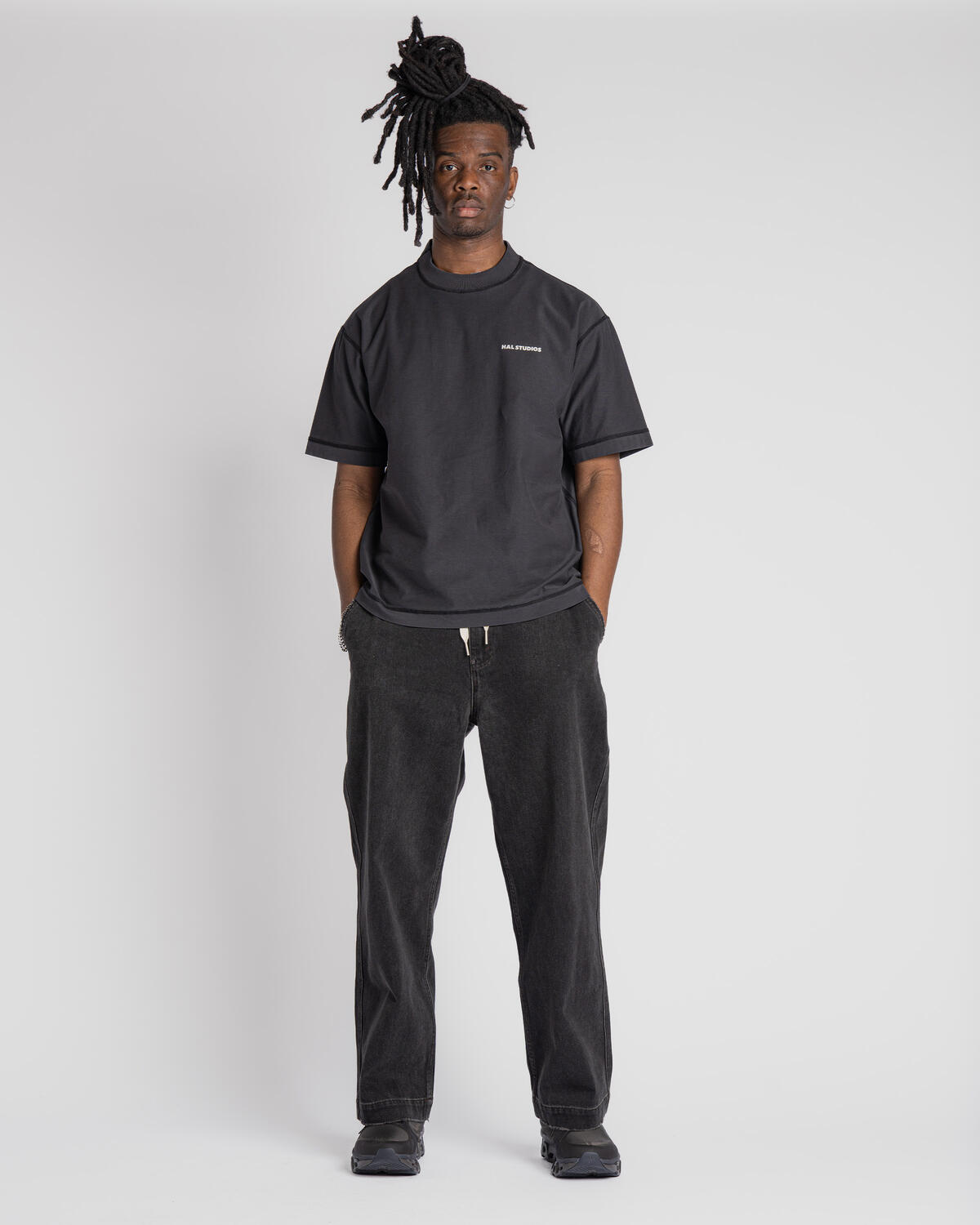 HAL Studios INSIDE-OUT UNIFORM T-SHIRT | HS_UOT_AW24_BLK | AFEW STORE