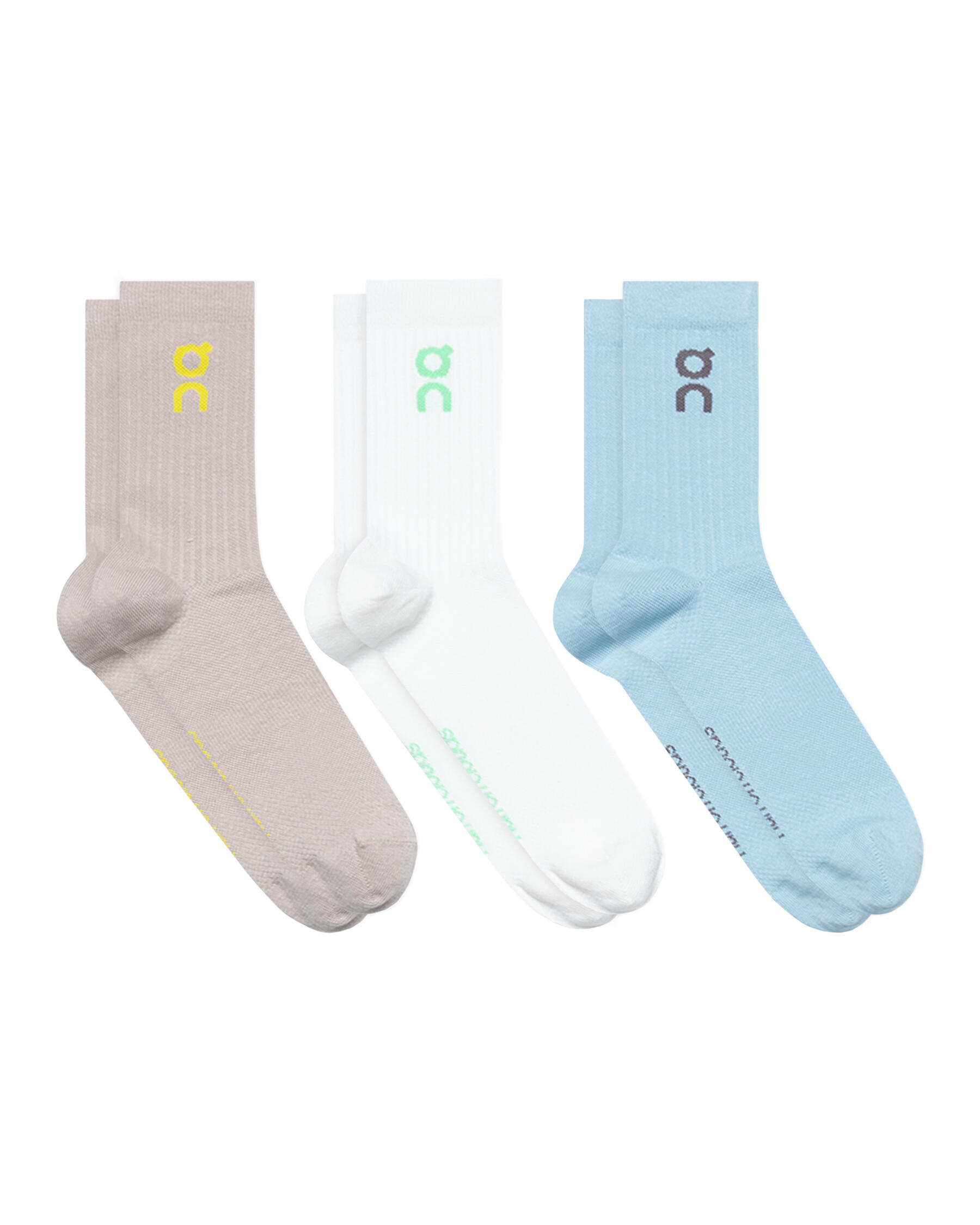 On Running Logo Sock High 3 Pack | 2UF10313890 | AFEW STORE