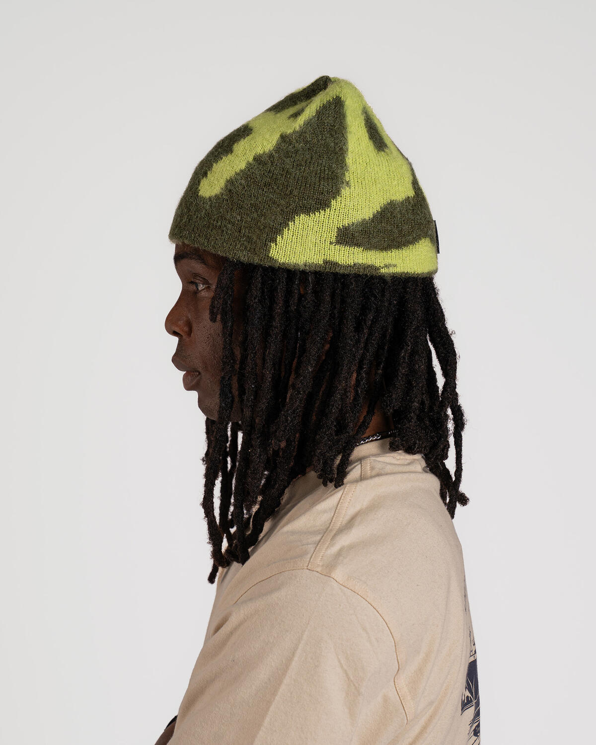 Gramicci MOHAIR BURLY RUNNINGMAN BEANIE | G5FA-151-CHT | AFEW STORE