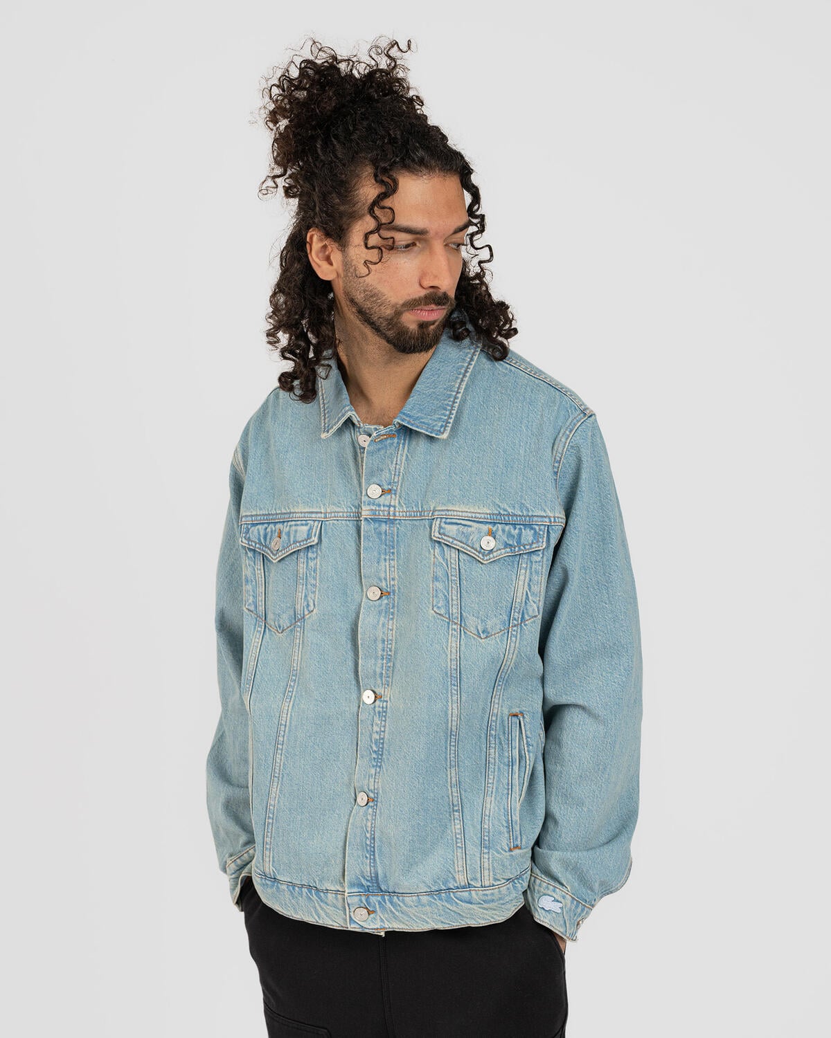 Lacoste Denim Jacket | BH8982-MKU | AFEW STORE