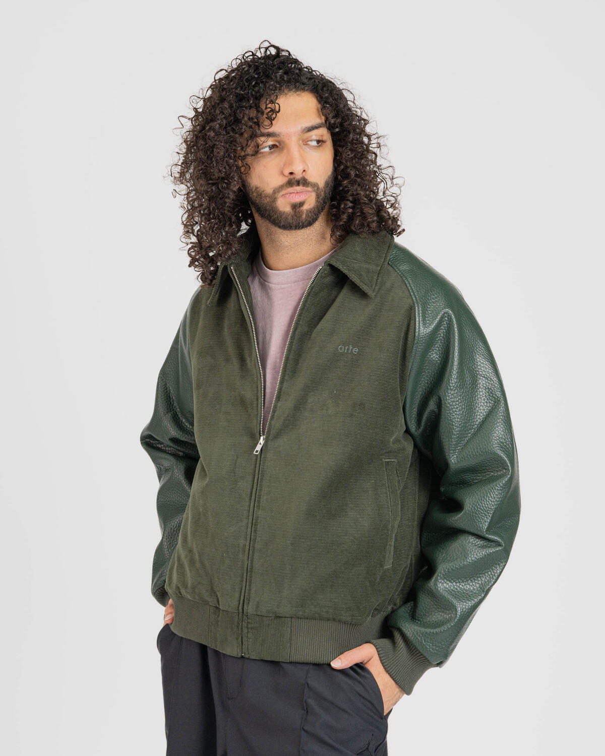 Arte Antwerp Varsity Jacket | AW25-260J-GRN | AFEW STORE