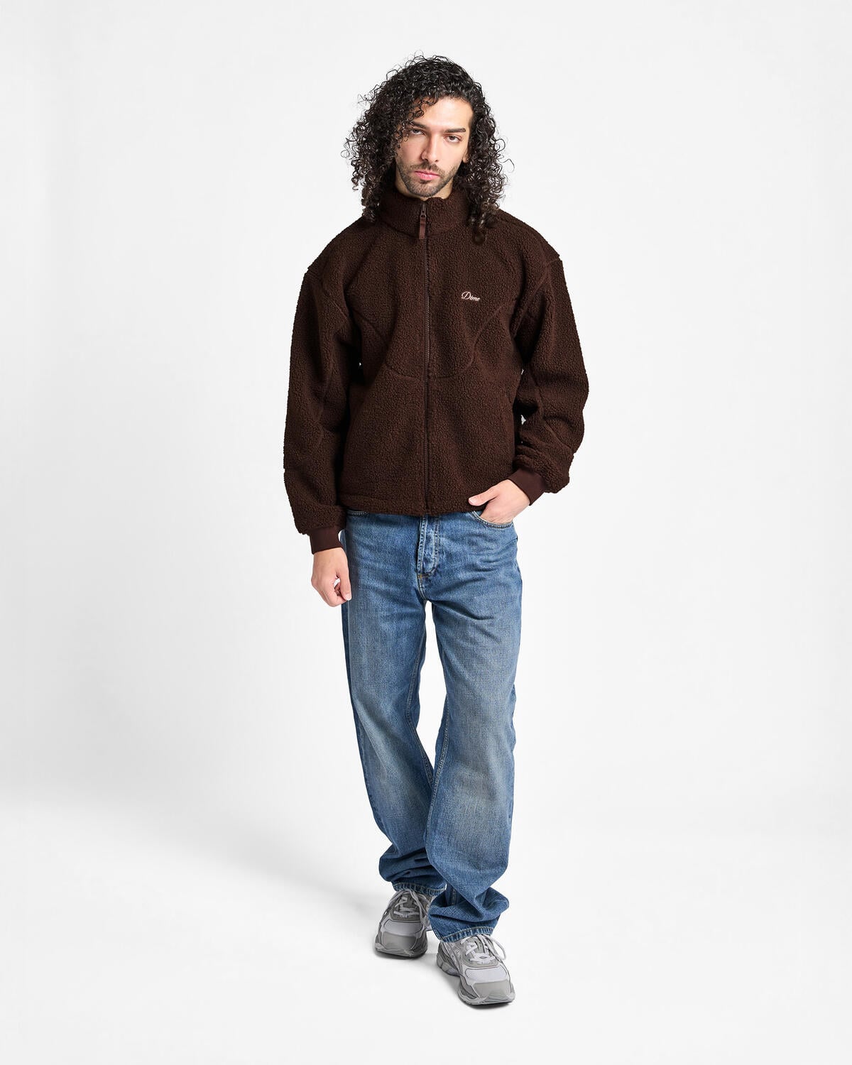 Dime Polar Fleece Sherpa Zip | DIMEHO254BRW | AFEW STORE
