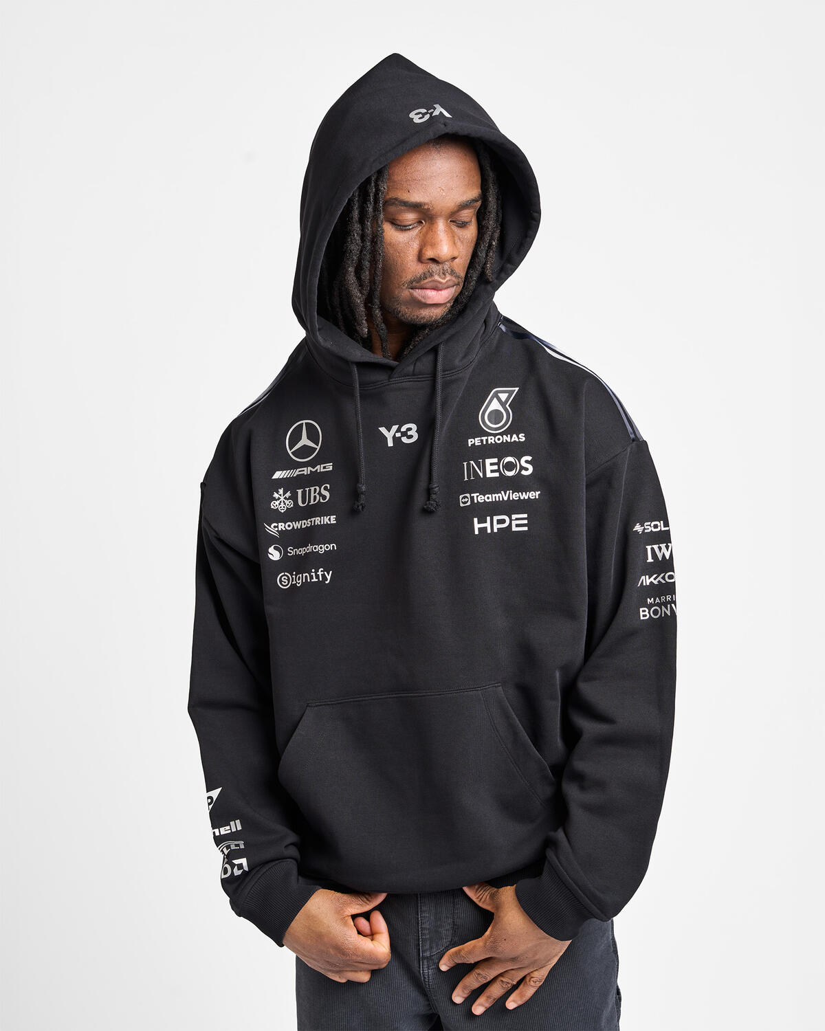Y-3 x MERCEDES - AMG PETRONAS FORMULA 1 TEAM HOODIE | KR2392 | AFEW STORE